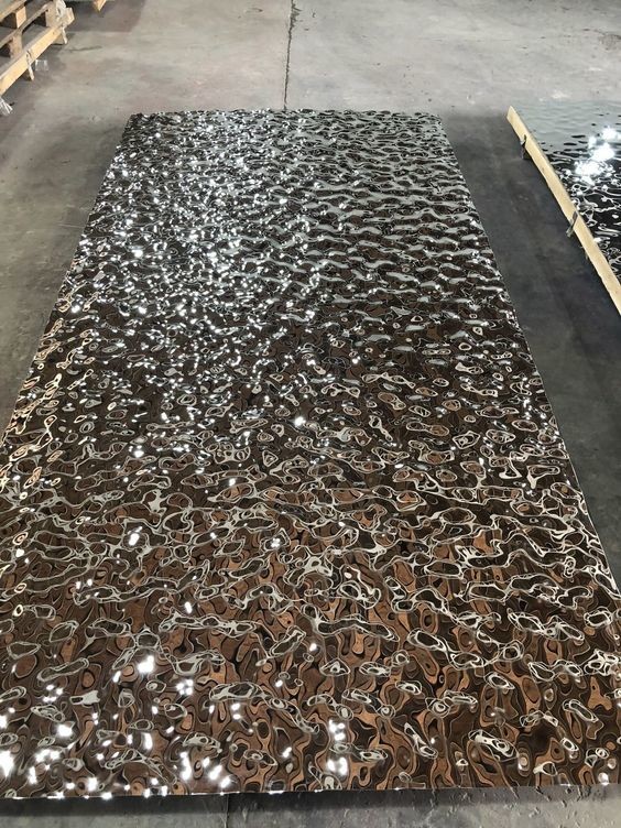 China Water Ripple Stainless Steel Sheet 8K Mirror Finish Manufacturer ...
